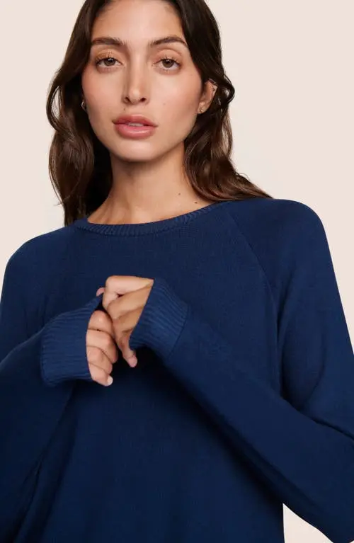 Eberjey Cozy Time Lounge Pullover - Navy