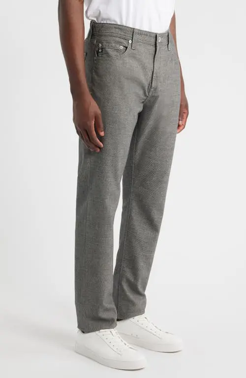 Ag Everett Slim Straight-leg Brushed Cotton-twill Pants - Heather Charcoal