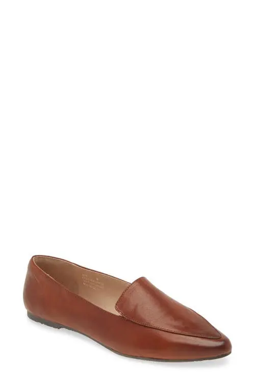 CHOCOLAT BLU Ace Pointed Toe Loafer - Brown Leather