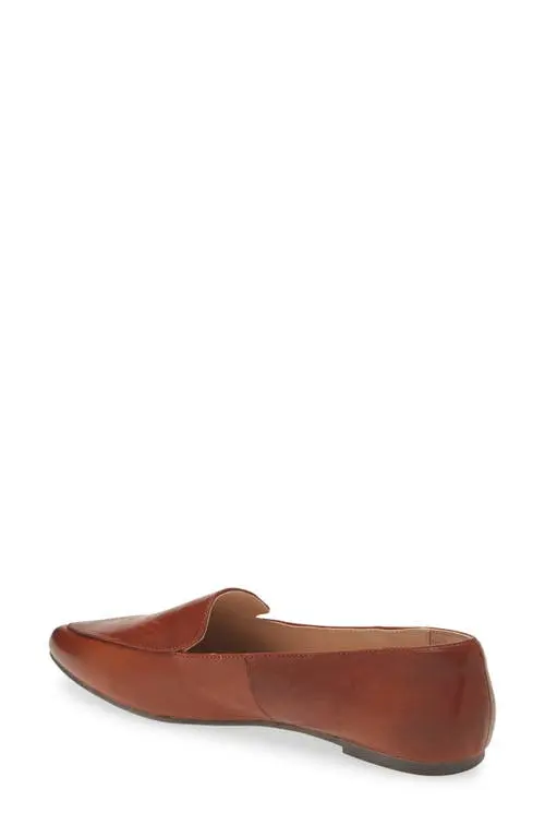 CHOCOLAT BLU Ace Pointed Toe Loafer - Brown Leather