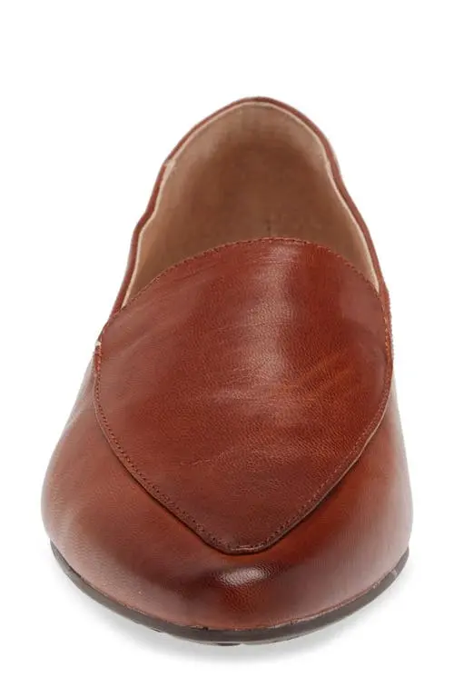CHOCOLAT BLU Ace Pointed Toe Loafer - Brown Leather