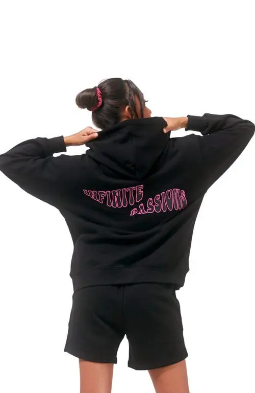 REBODY Infinite Passions Hoodie - Metropolis Black/fuschia