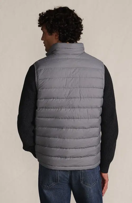 LANDS' END Wanderweight Ultralight Packable Down Vest - Mica Heather