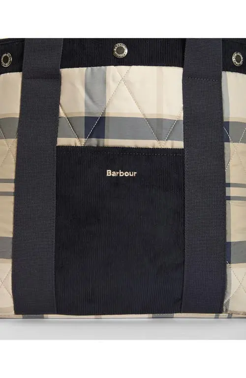 Barbour Healy Mixed Media Tote - Dress Indigo