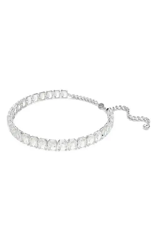 SWAROVSKI Millenia Crystal Choker Necklace - White/ Silver