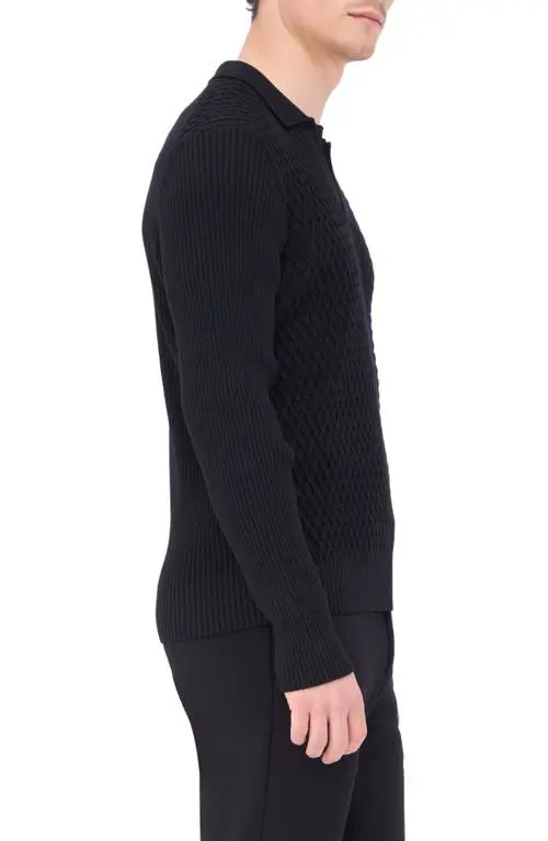 Bugatchi Merino Wool Johnny Collar Sweater