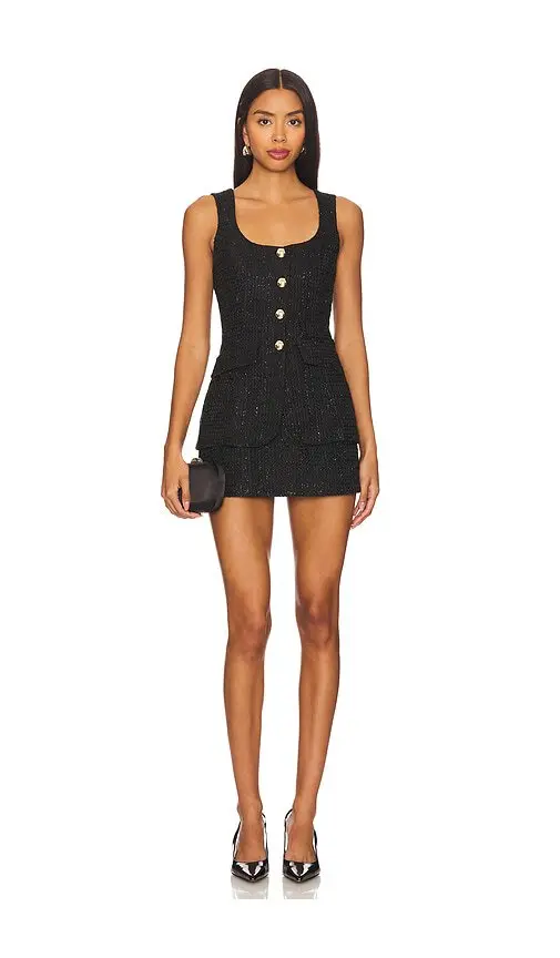 Amanda Uprichard Kya Romper - Black