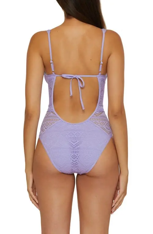 BECCA By Rebecca Virtue Color Play Mesh One-piece Swimsuit