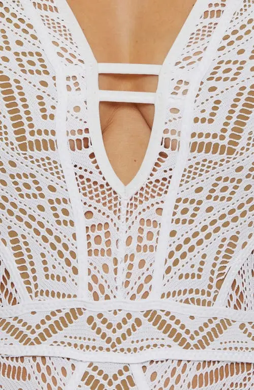 BECCA By Rebecca Virtue Color Play Mesh One-piece Swimsuit