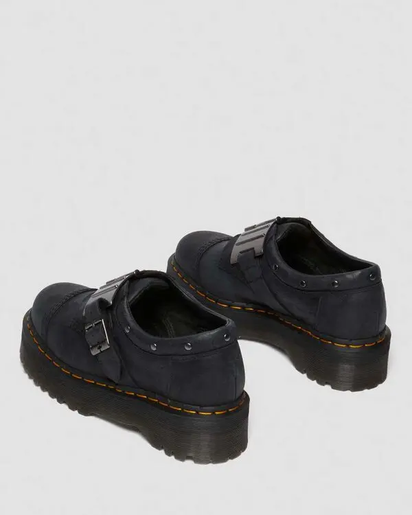 Dr. Martens 8053 Quad Hinge Platform Shoes In Black - 42% Off