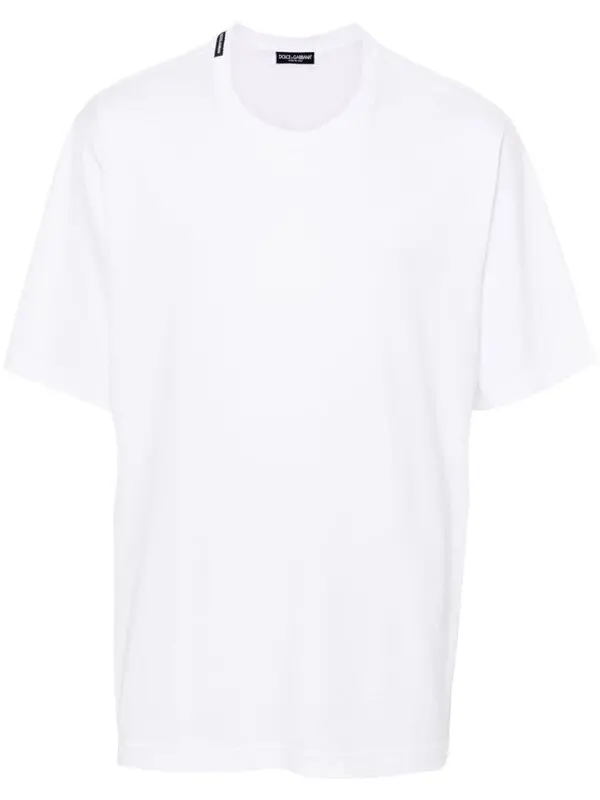 Dolce & Gabbana Round-neck Cotton T-shirt - White