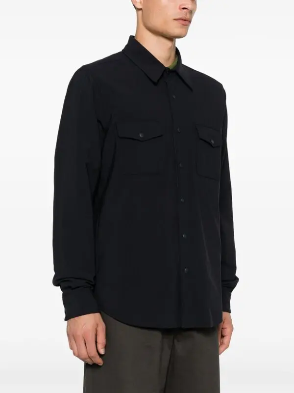 Aspesi Flannel Shirt Jacket - Blue