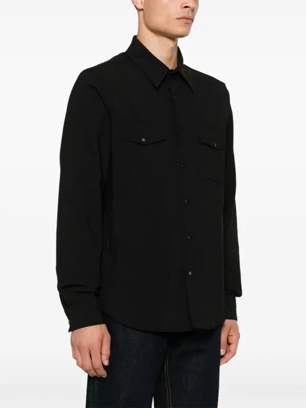 Aspesi Flannel Shirt Jacket - Black