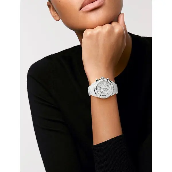 Chanel J12 Chronograph Automatic Watch - White/silver