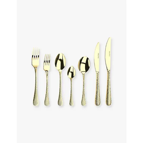 ARTHUR PRICE Avalon 44-piece Pvd-coated Stainless-steel Cutlery Set - Champagne