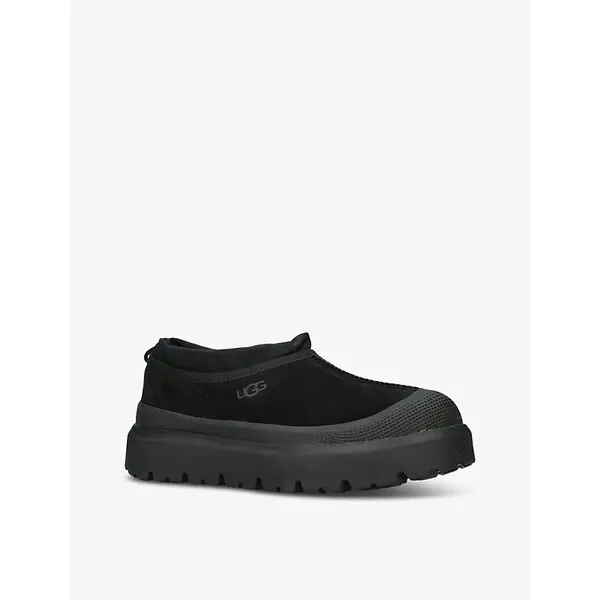 UGG Tasman Weather Suede Slippers - Black