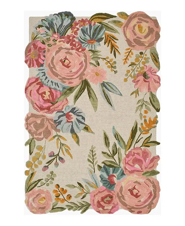 SURYA Shindig 499576 Area Rug, 2' X 3 - Pink/cream