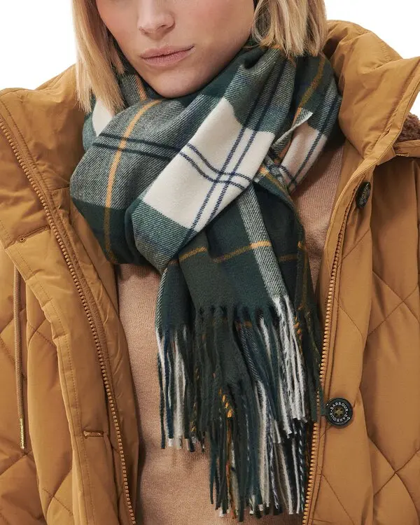 Barbour Hailes Tartan Scarf - Green/multi