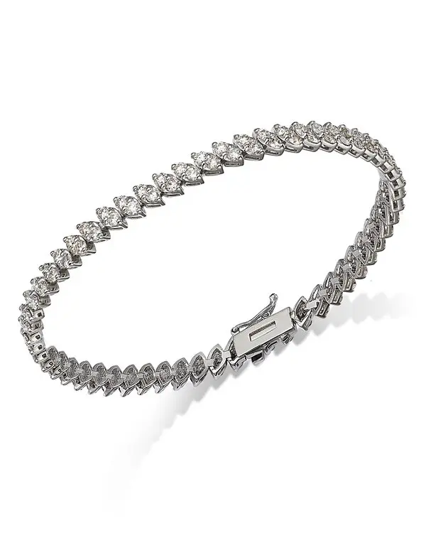 Bloomingdale'S Diamond Tennis Bracelet 3.50 Tcw - White