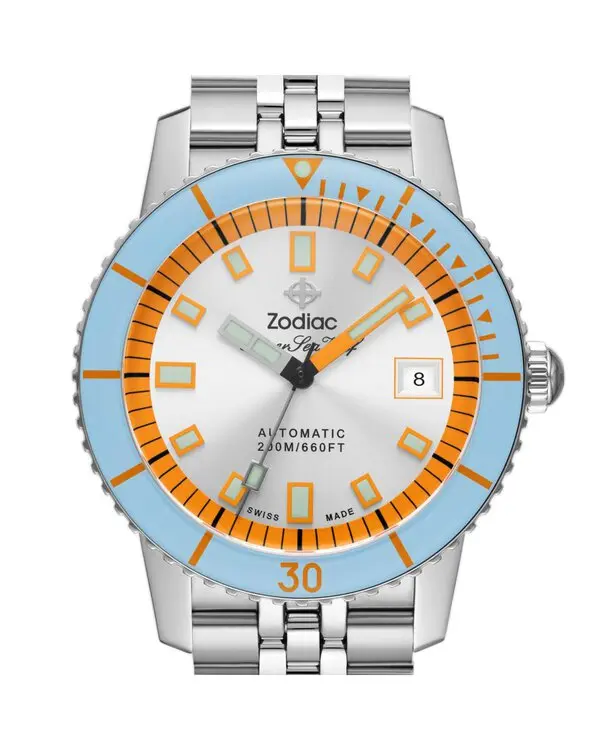 ZODIAC Compression Diver Automatic 40mm Stainless Steel Watch