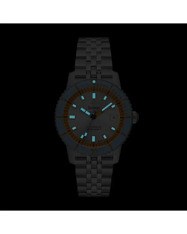 ZODIAC Compression Diver Automatic 40mm Stainless Steel Watch