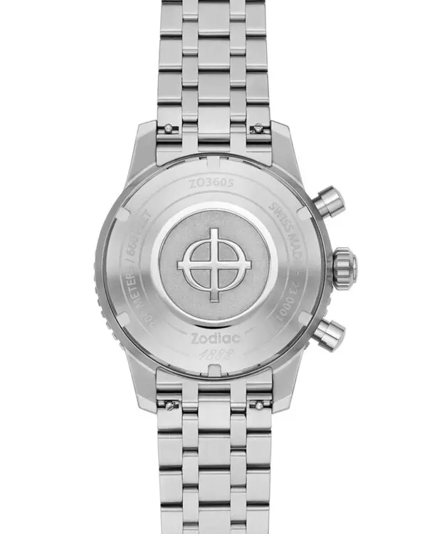 ZODIAC Sea-chron Automatic 42mm Stainless Steel Chronograph Watch - Blue/silver