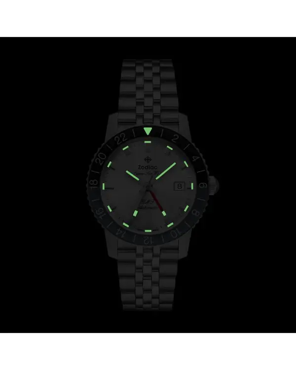 ZODIAC Gmt Automatic 40mm Stainless Steel Watch