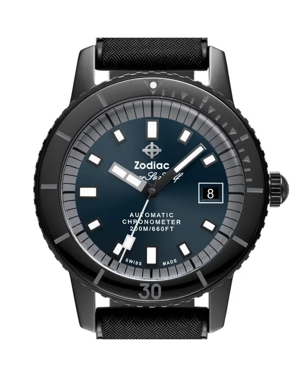 ZODIAC Ceramic Compression Diver Automatic 41mm Strap Watch