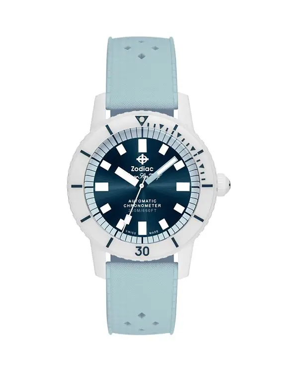 ZODIAC Ceramic Compression Diver Automatic Watch - Blue
