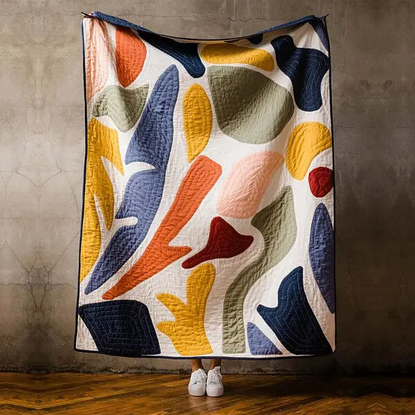 ANCHAL Petal Quilt Throw - Multi