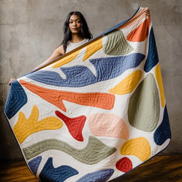 ANCHAL Petal Quilt Throw