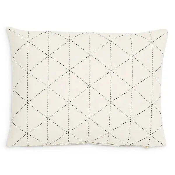ANCHAL Small Graph Throw Pillow - Bone