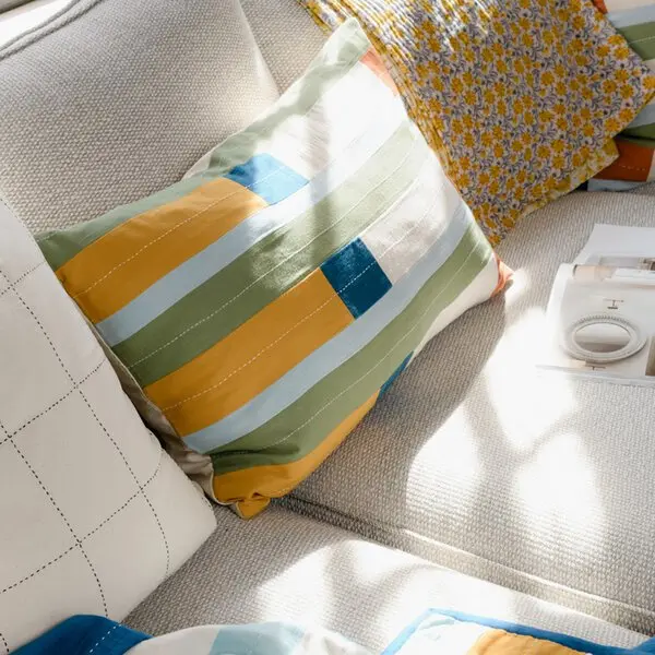 ANCHAL Stamp Lumbar Pillow