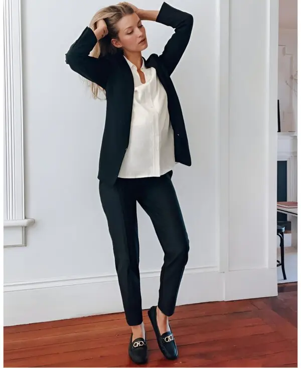 Marion Maternity Dress Pants In Black | Editorialist