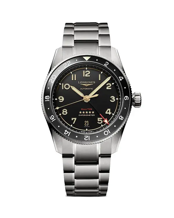 LONGINES Spirit Zulu Time Watch - Black/gray