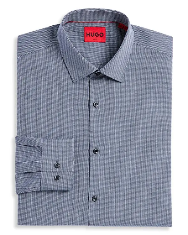 Hugo Kenno Slim Fit Dress Shirt - Dark Blue | Editorialist