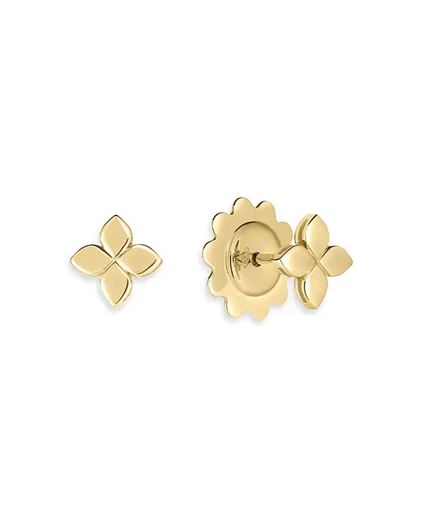 Roberto Coin 18k Love In Verona Flower Stud Earrings - Yellow Gold