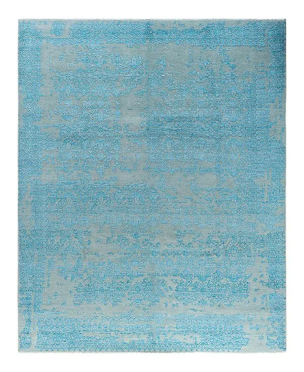 Bloomingdale'S Indo Ikat M6973 Area Rug, 8'1 X 9'10 - Gray