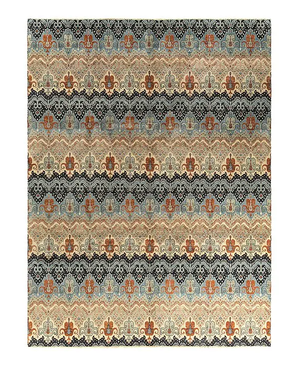 Bloomingdale'S Indo Ikat M6061 Area Rug, 9'1 X 12'3 - Gray