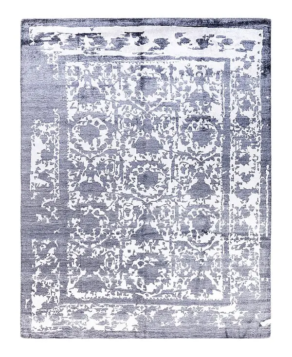 Bloomingdale'S Indo Modern M7597 Area Rug, 8'1 X 10'2 - Black