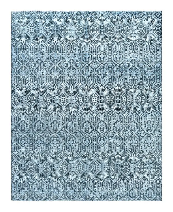 Bloomingdale'S Indo Ikat M7226 Area Rug, 7'10 X 9'10 - Gray