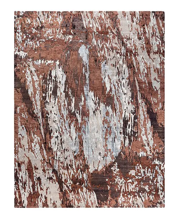 Bloomingdale'S Indo Ikat M7436 Area Rug, 9'2 X 12 - Brown