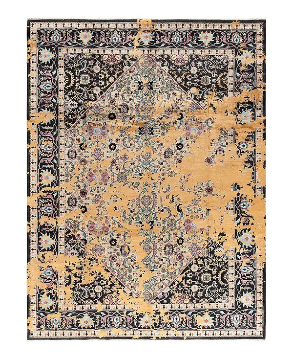 Bloomingdale'S Indo Ikat M7267 Area Rug, 9'2 X 12'3 - Black