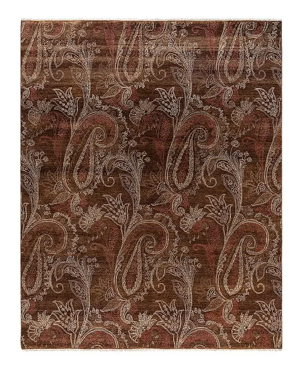 Bloomingdale'S Indo Ikat M6191 Area Rug, 8'2 X 10'3 - Brown