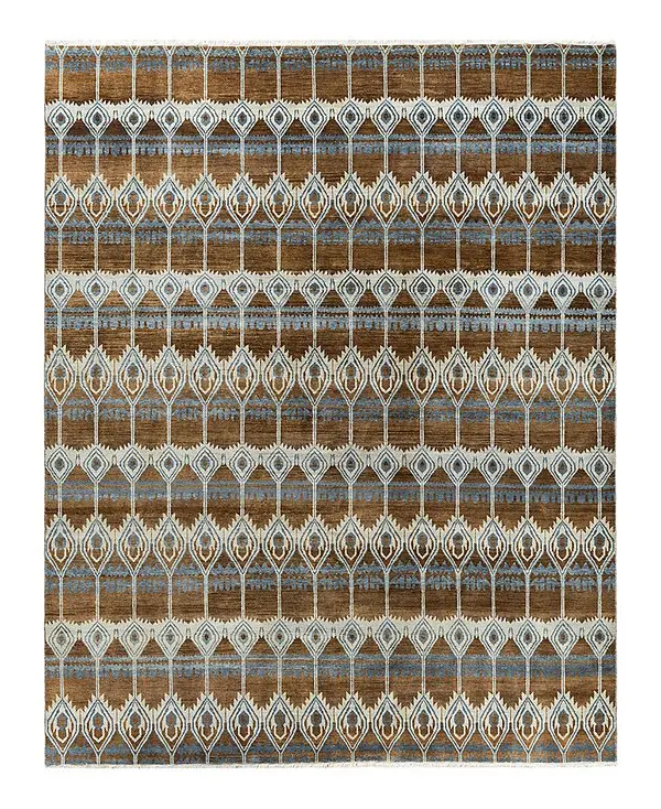 Bloomingdale'S Indo Ikat M6012 Area Rug, 8'2 X 10'2 - Brown
