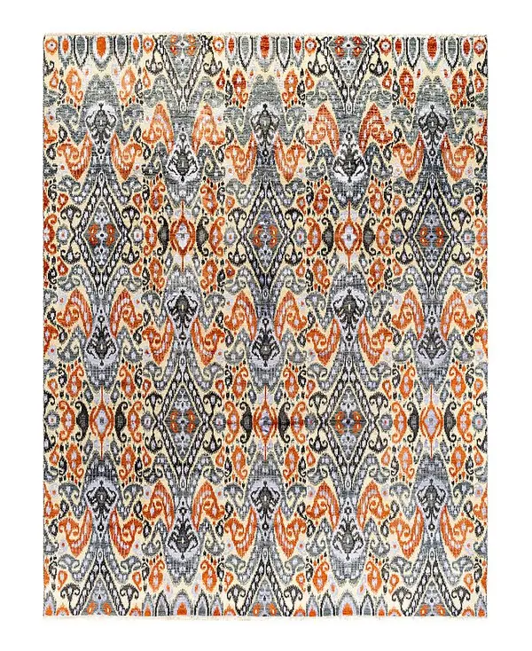 Bloomingdale'S Indo Ikat M6166 Area Rug, 9' X 11'7 - Gray