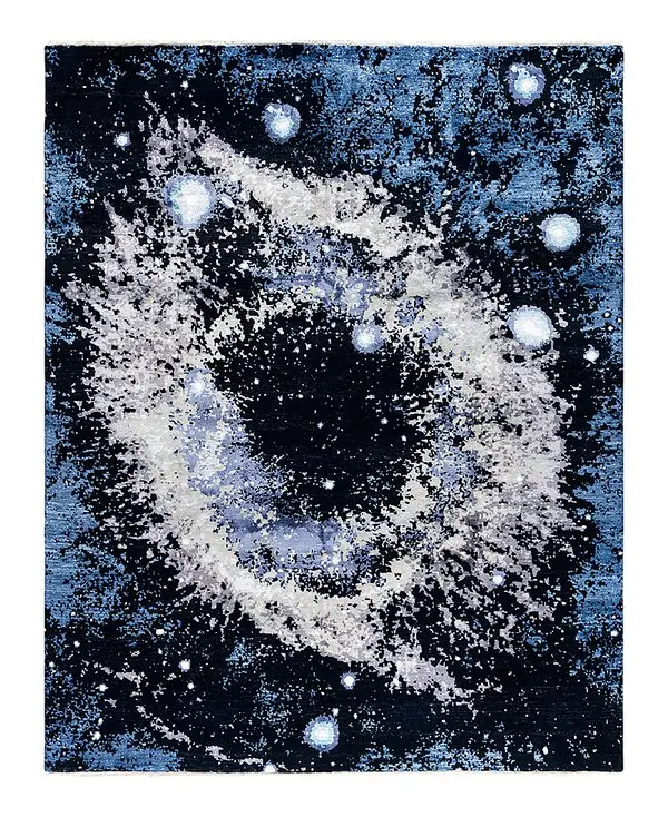 Bloomingdale'S Indo Ikat M7124 Area Rug, 8'2 X 10 - Black