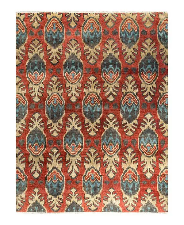 Bloomingdale'S Indo Ikat M5917 Area Rug, 9'1 X 11'9 - Red