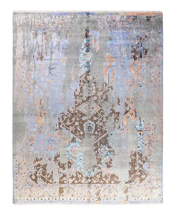 Bloomingdale'S Indo Ikat M7101 Area Rug, 8'1 X 10'2 - Gray