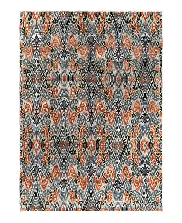 Bloomingdale'S Indo Ikat M6054 Area Rug, 9'1 X 12'4 - Gray